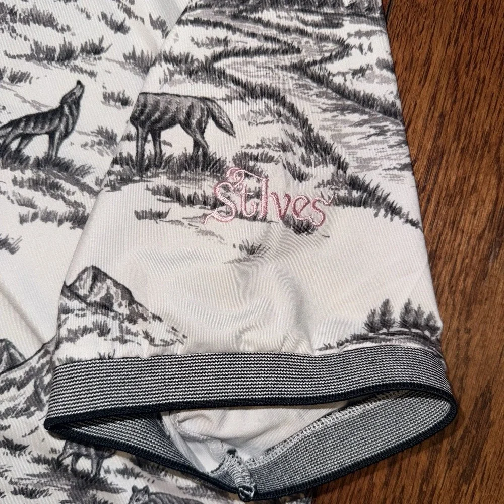 Greyson | Shirts | Greyson Wolf Toile Forrest Performance Polo Mens M ...